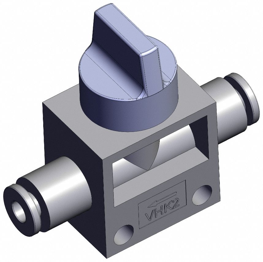 VHK Series, Knob Actuator, Finger valve - 852LV6|VHK2A-04F-04F - Grainger