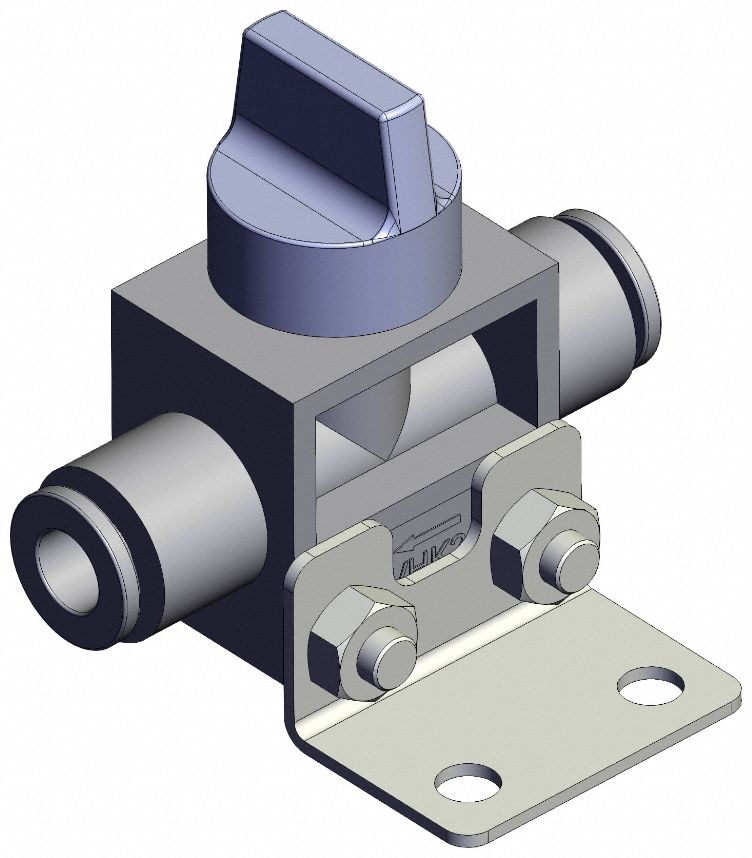 VHK Series, Knob Actuator, Finger valve - 852LV8|VHK2A-06F-06FL - Grainger