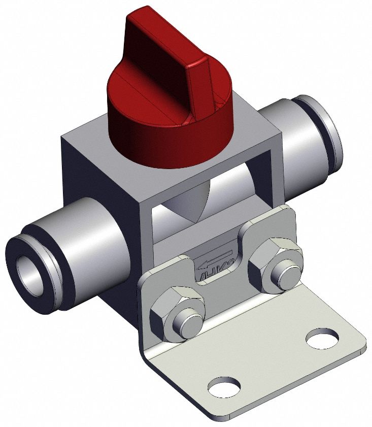 VHK Series, Knob Actuator, Finger valve - 852LW0|VHK2A-06F-06FRL - Grainger