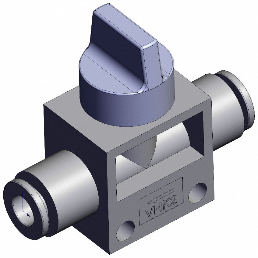 VHK Series, Knob Actuator, Finger valve - 852LV7|VHK2A-06F-06F - Grainger