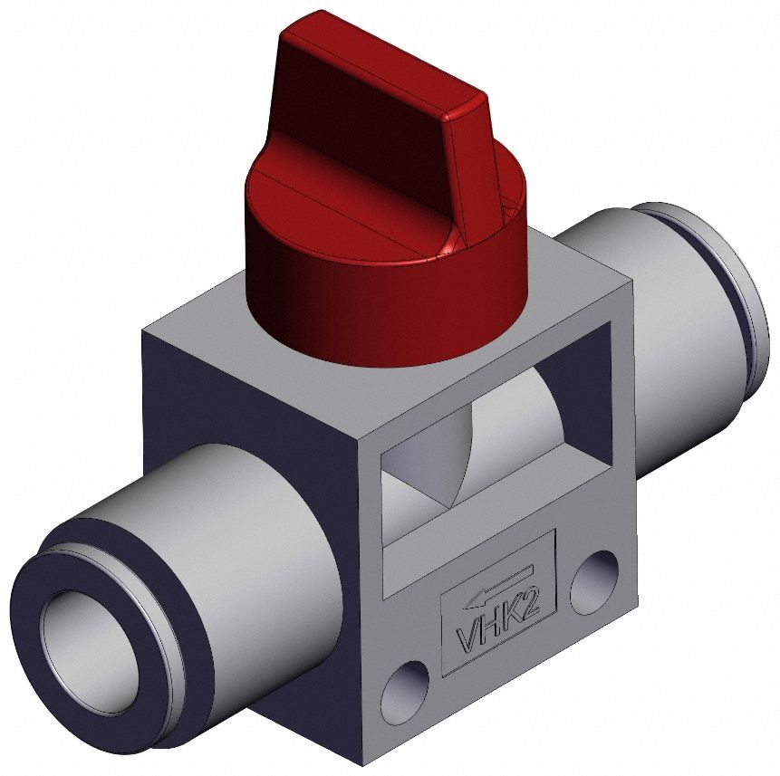 VHK Series, Knob Actuator, Finger Valve - 852LW3|VHK2A-08F-08FR - Grainger