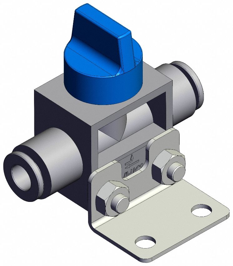 VHK Series, Knob Actuator, Finger valve - 852LX2|VHK3A-06F-06FL - Grainger