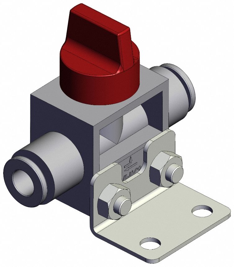 VHK Series, Knob Actuator, Finger valve - 852LX4|VHK3A-06F-06FRL - Grainger