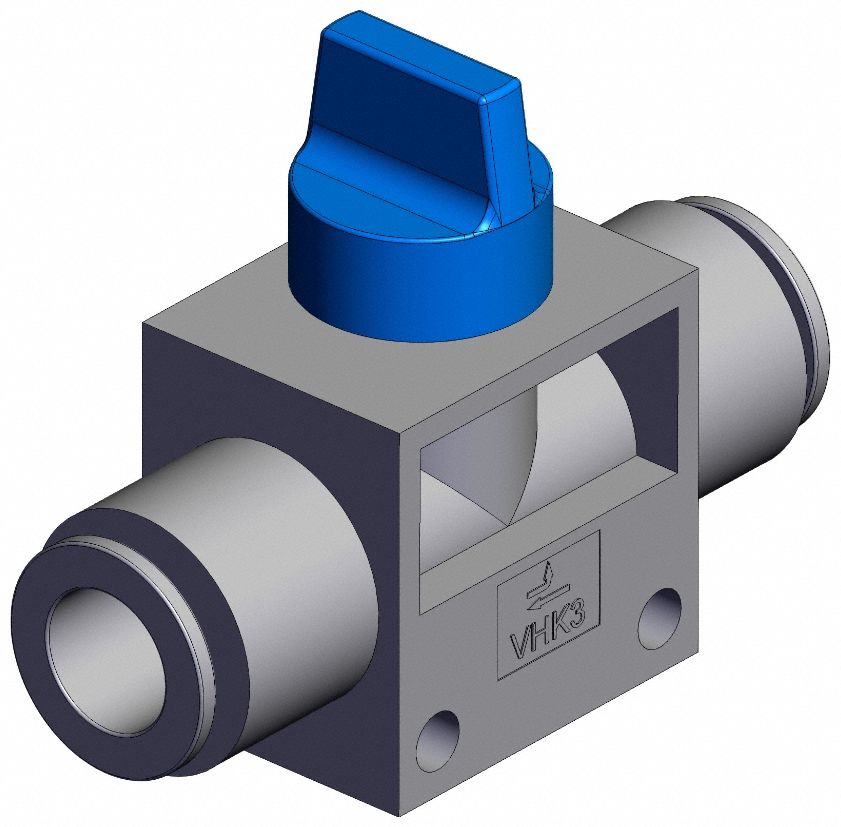 VHK Series, Knob Actuator, Finger valve - 852LY1|VHK3A-10F-10F - Grainger