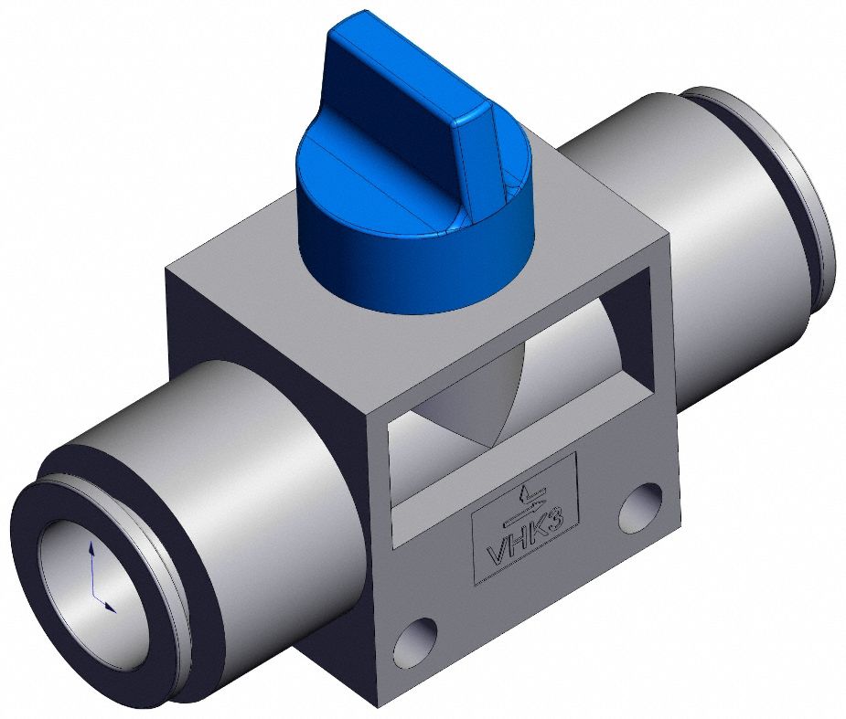 VHK Series, Knob Actuator, Finger valve - 852LY3|VHK3A-12F-12F - Grainger