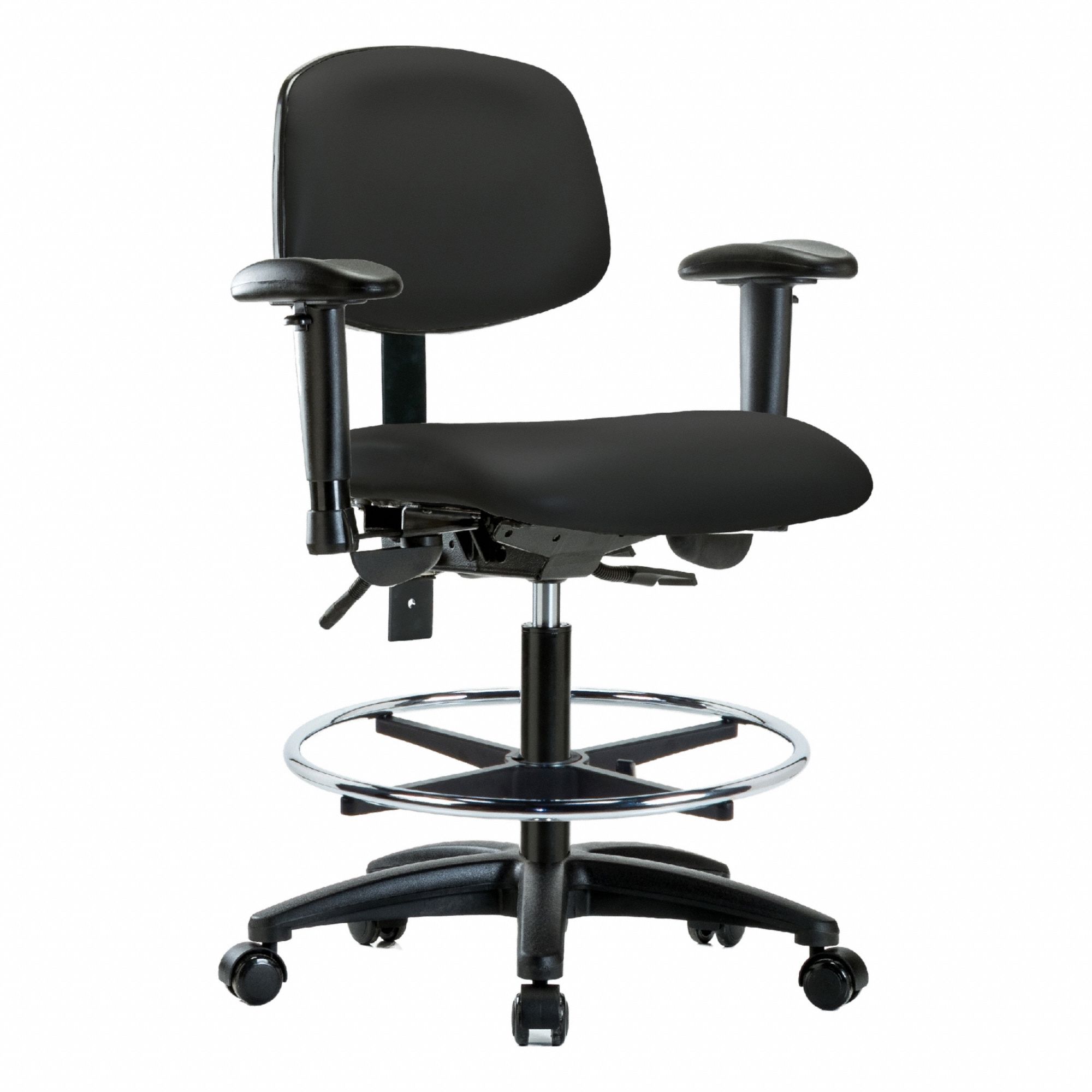 Vinyl, Arms Included, Ergonomic Chair - 342Y96|BR-VMBCH-RG-T1-A1-CF-RC ...