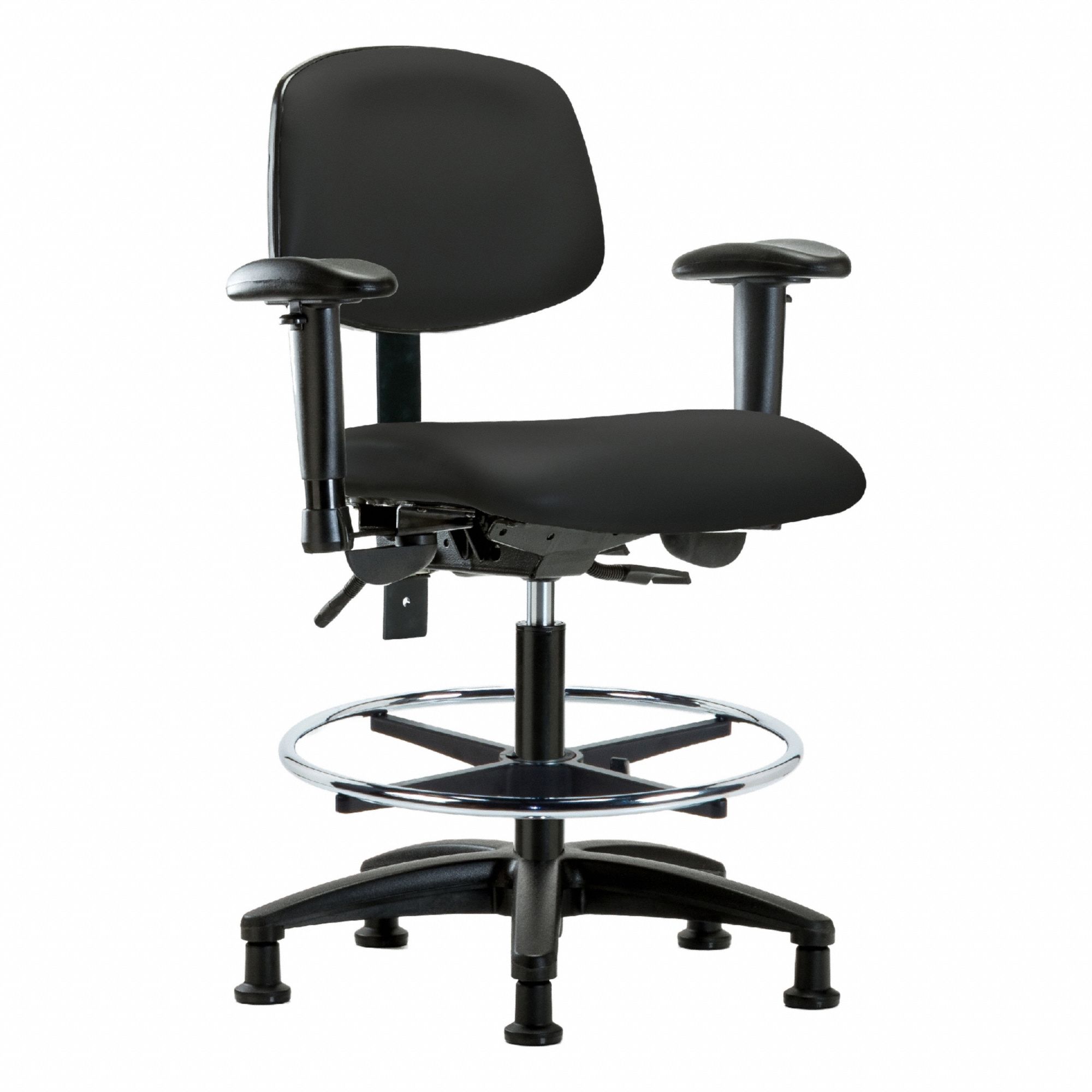 Vinyl, Arms Included, Ergonomic Chair - 342Z43|BR-VMBCH-RG-T1-A1-CF-RG ...