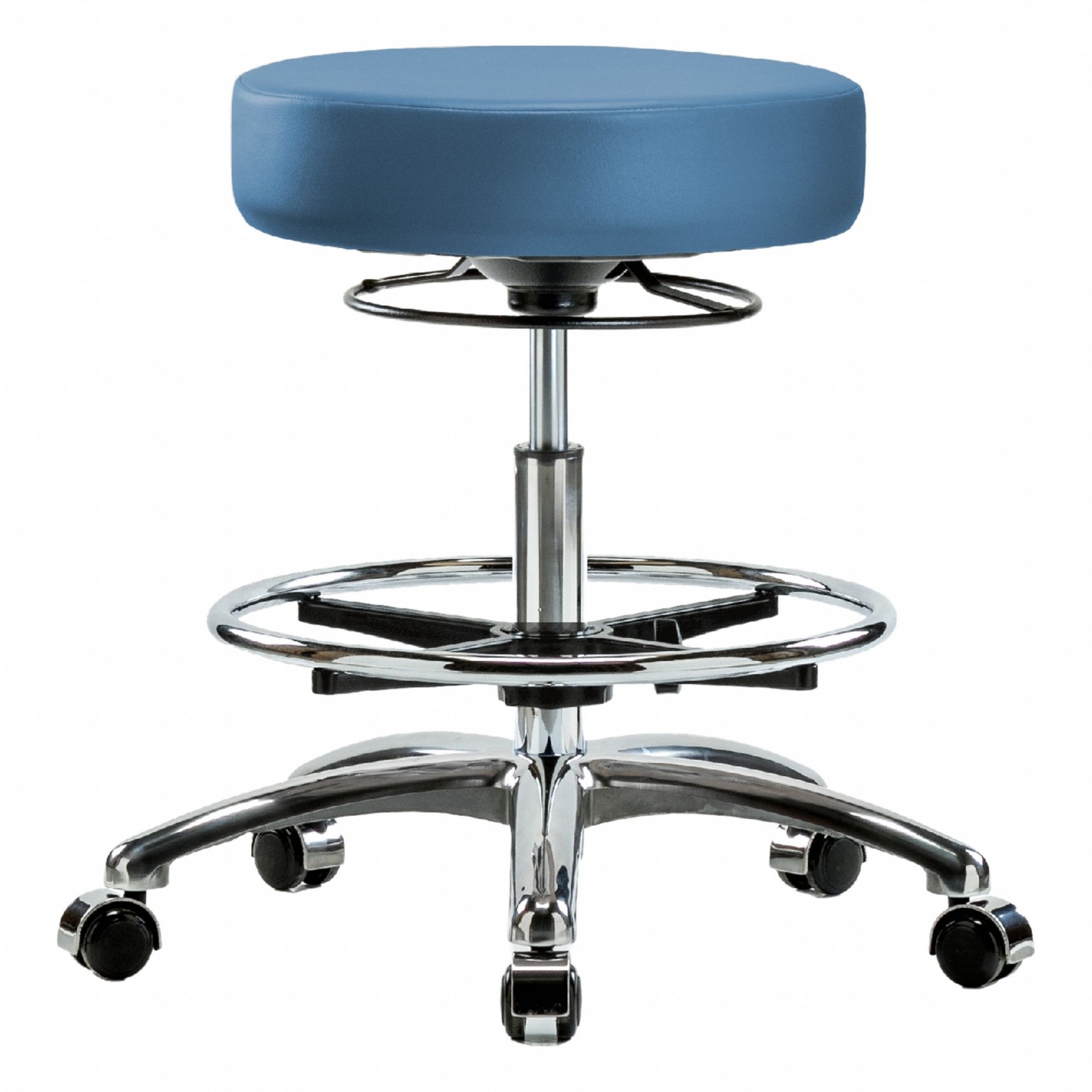 Vinyl, Ht Range 21 1/4 in to 28 3/4 in, Stool - 356A57|BR-VMBSO-CR-CF ...