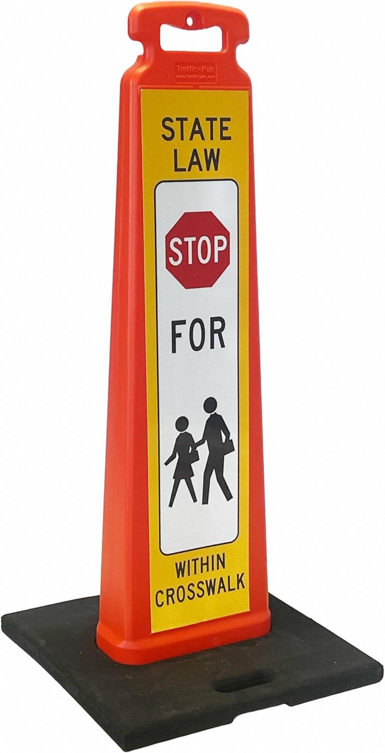 Crosswalk Sign - 404JX8|VP-4100-STOP-SZ - Grainger