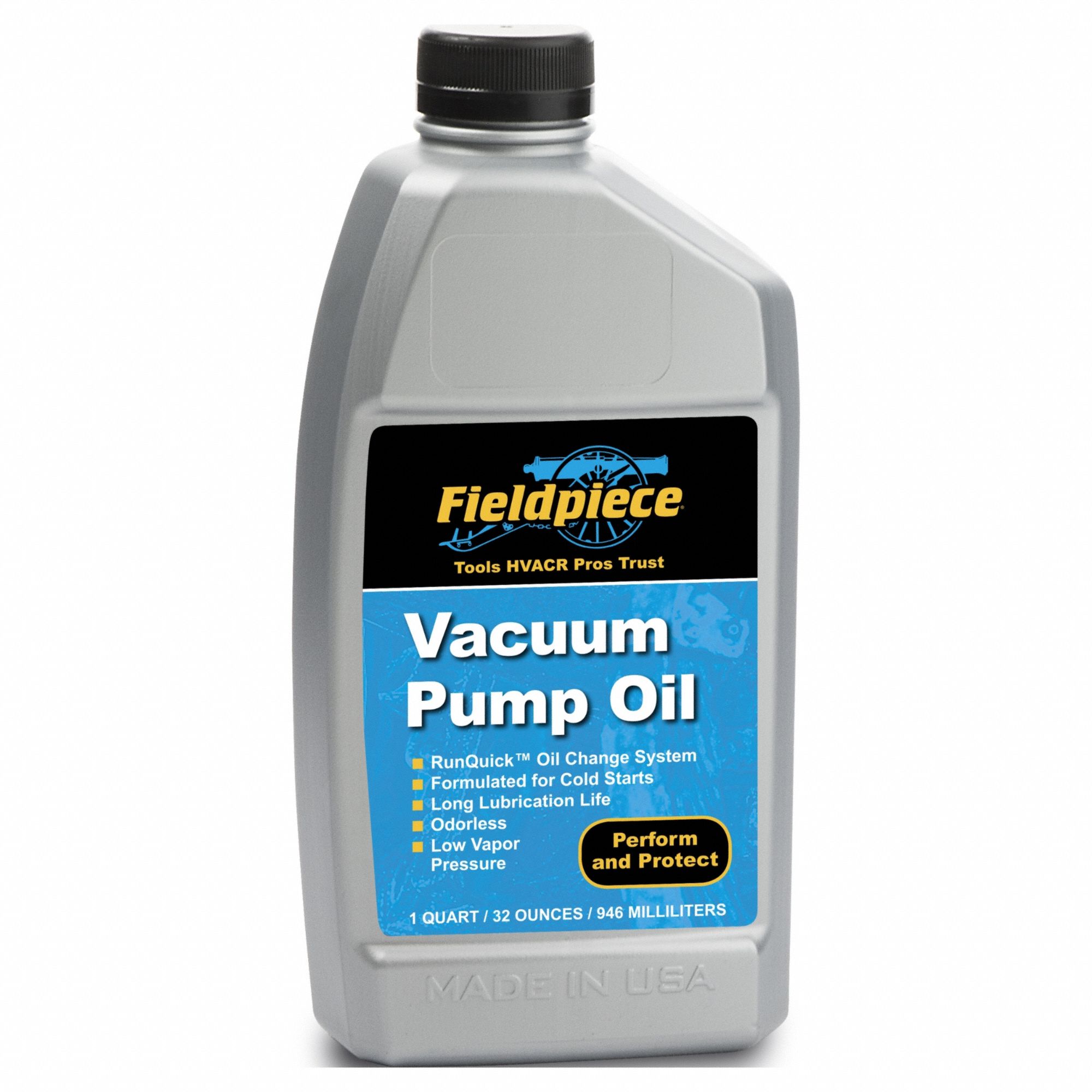 FIELDPIECE, ISO-32, 1 qt Container Size, Refrigerant Evacuation Pump ...