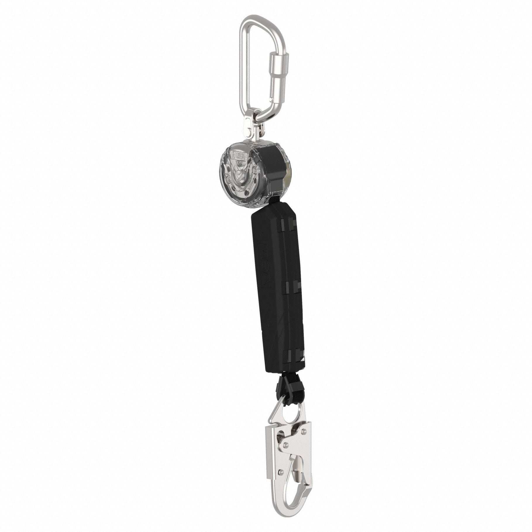 MSA, Steel Snap Hook Anchor, Harness Aluminum Carabiner, Self Retracing ...