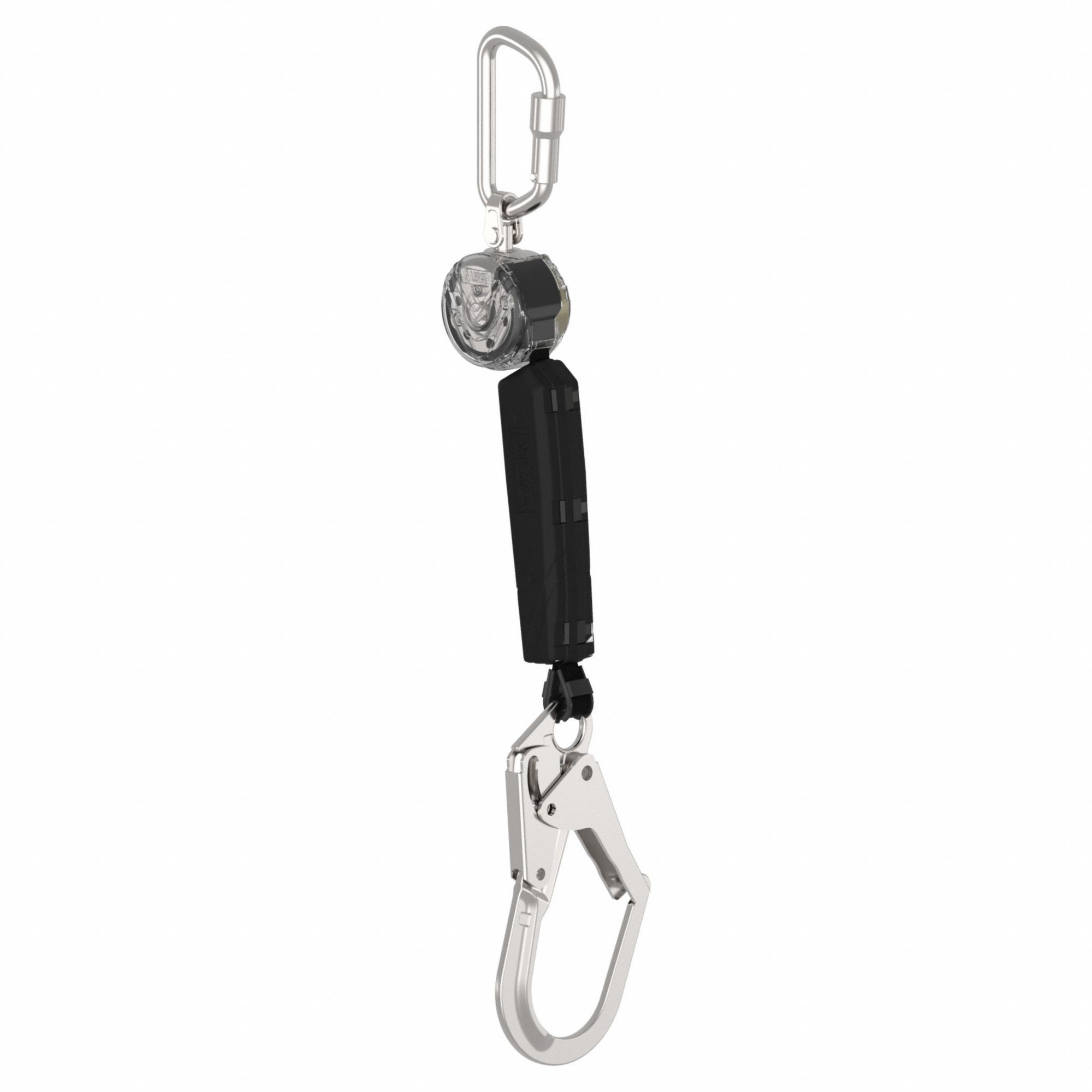 MSA, Steel Snap Hook Anchor, Harness Aluminum Carabiner, Self Retracing ...