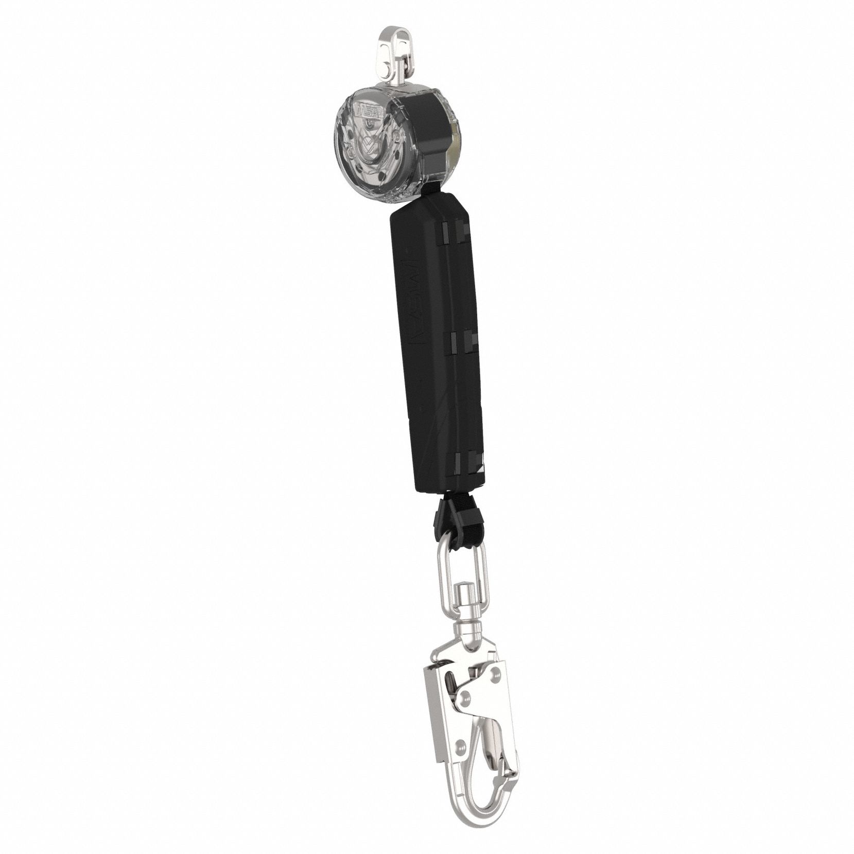 MSA, Steel Swivel Snap Hook Anchor, 6 ft Line, Self Retracing Lanyard ...