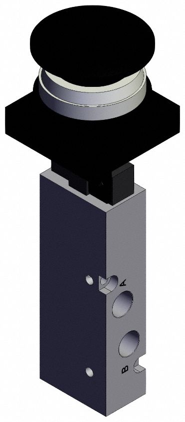 VZM400 Series, Mushroom Button Actuator, Shuttle Valve - 852MJ8|VZM450-01-30B - Grainger