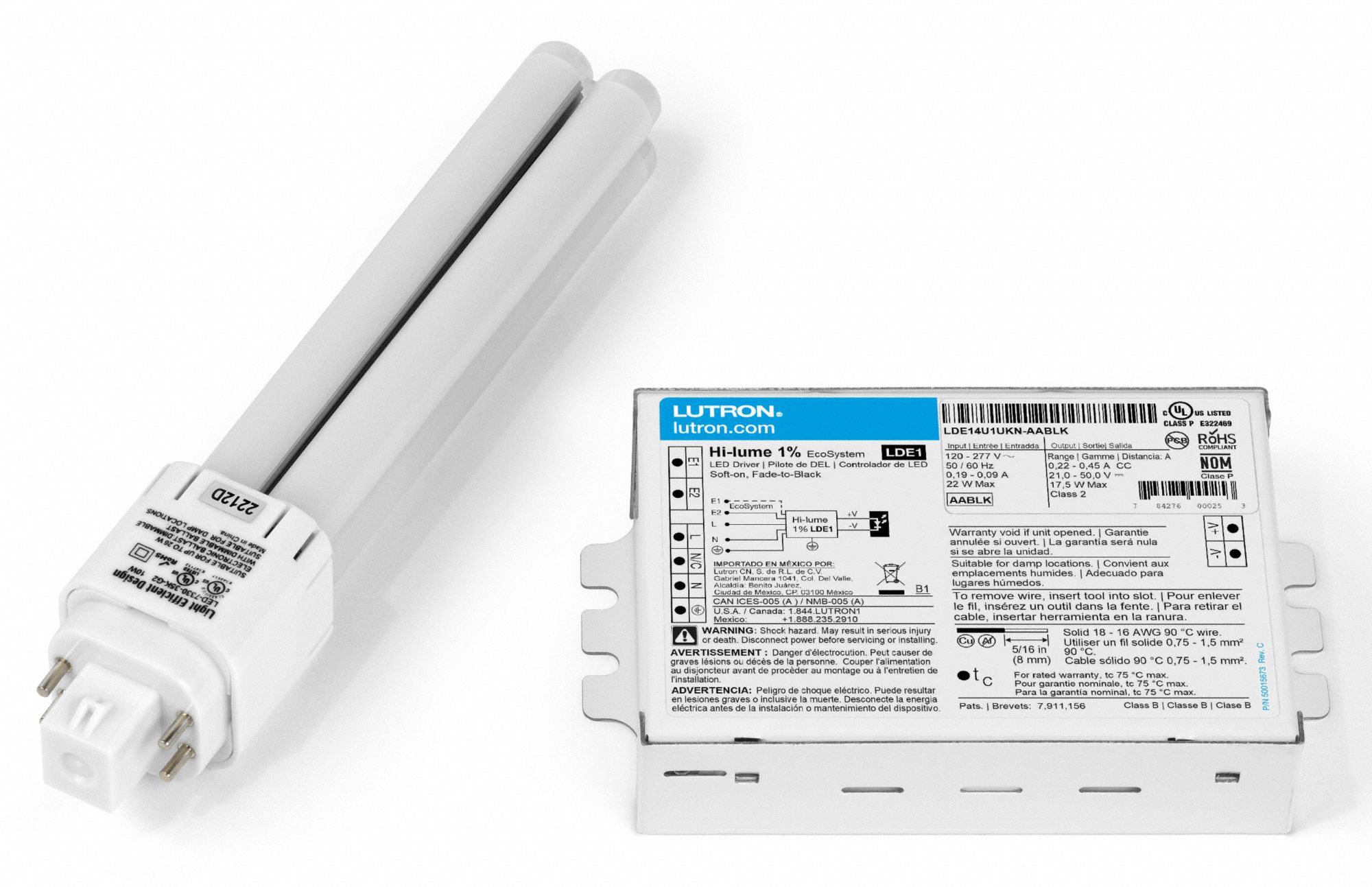 LUTRON, EcoSystem Digital Control, CFL, Retrofit Kit - 806PE3|ELDVCF ...