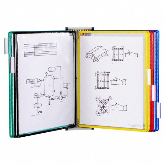 TARIFOLD, Wall Mount, 12 1/2 in Ht, Document Display Kit - 1HEK9|W291 ...