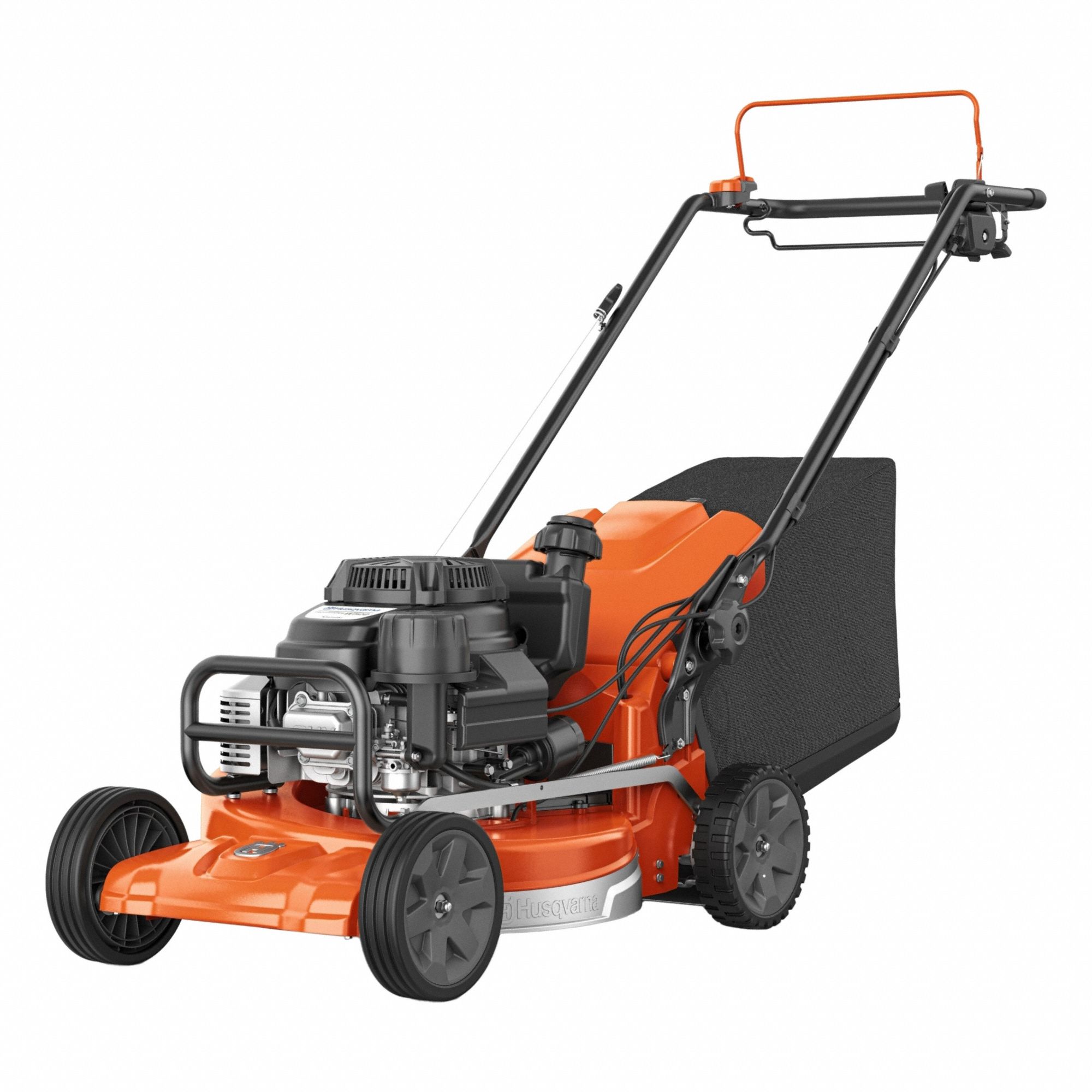 HUSQVARNA, Self-Propelled, 20 in Cutting Wd, Gas-Powered Lawn Mower ...