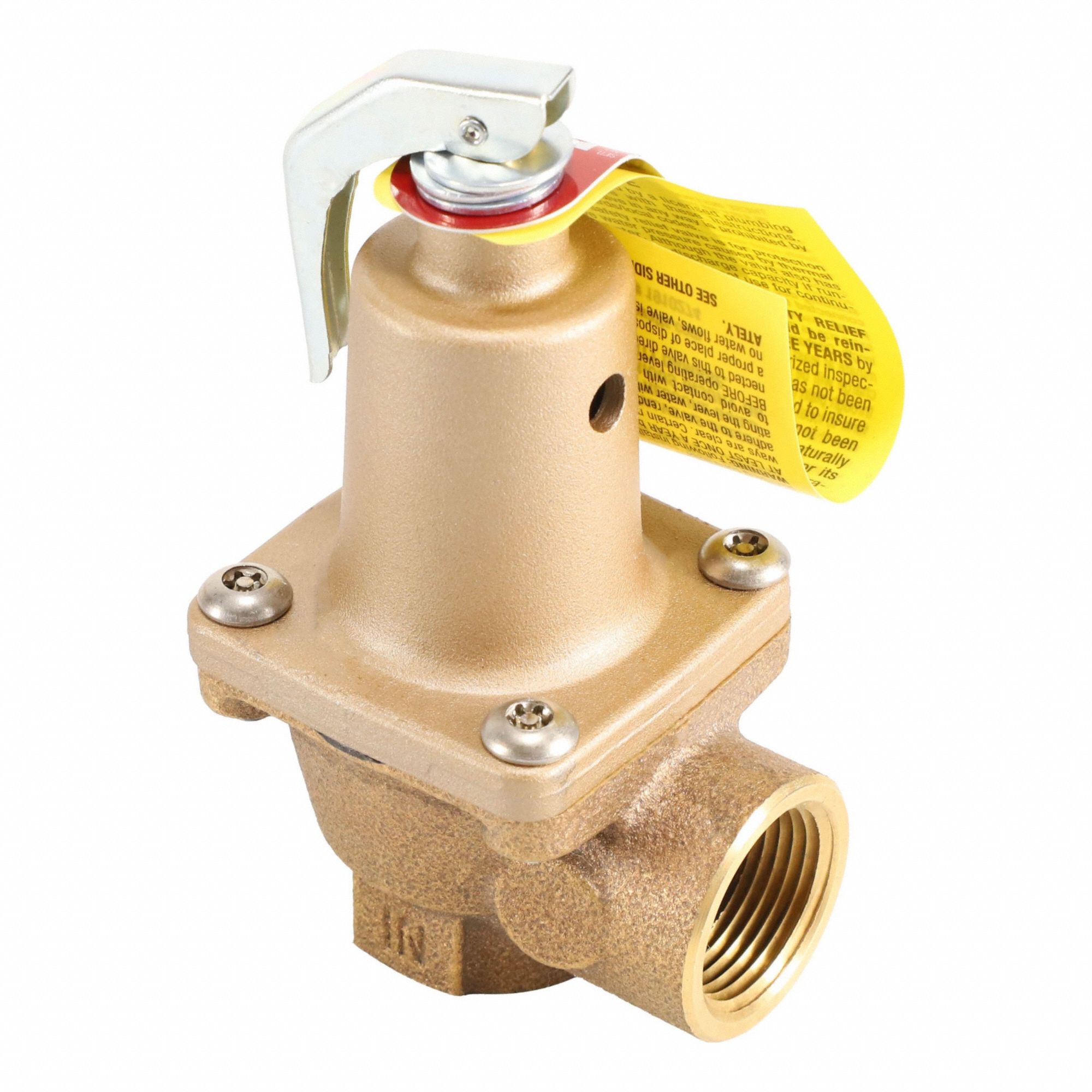WATTS, FNPTF x FNPTF, 3/4 in x 3/4 in, Pressure Relief Valve - 162A20 ...