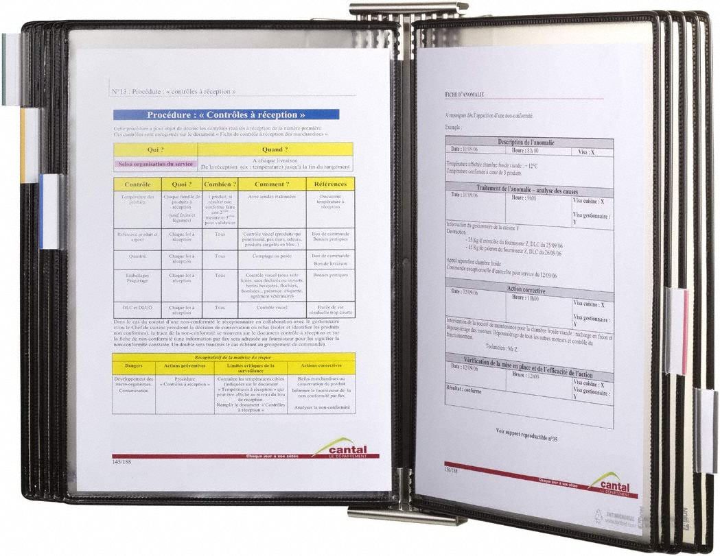 TARIFOLD, Wall Mount, 13 3/4 in Ht, Document Display Kit - 60WC60 ...