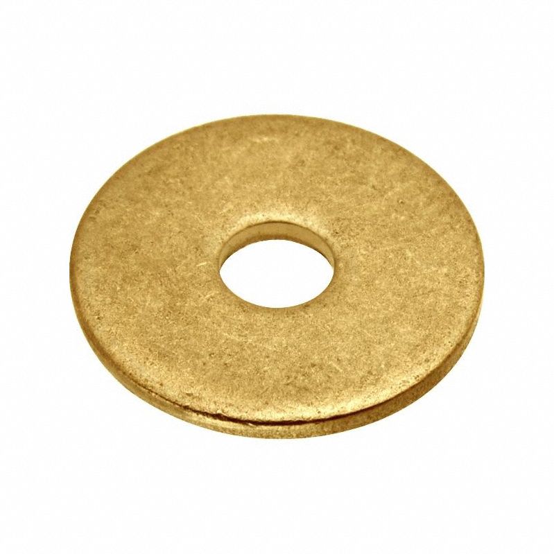 Brass, #2 Screw Sz, Flat Washer - 895WK8|WASB#2WBR - Grainger