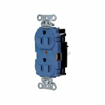 HUBBELL, Duplex, Blue, Receptacle - 812AX0|5262STBL - Grainger