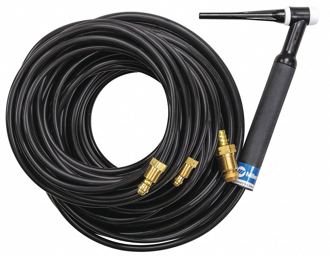 WELDCRAFT TORCH PACKAGE, 250 A AC, 350 A DC, GAS HOSE, HANDLE, LONG ...