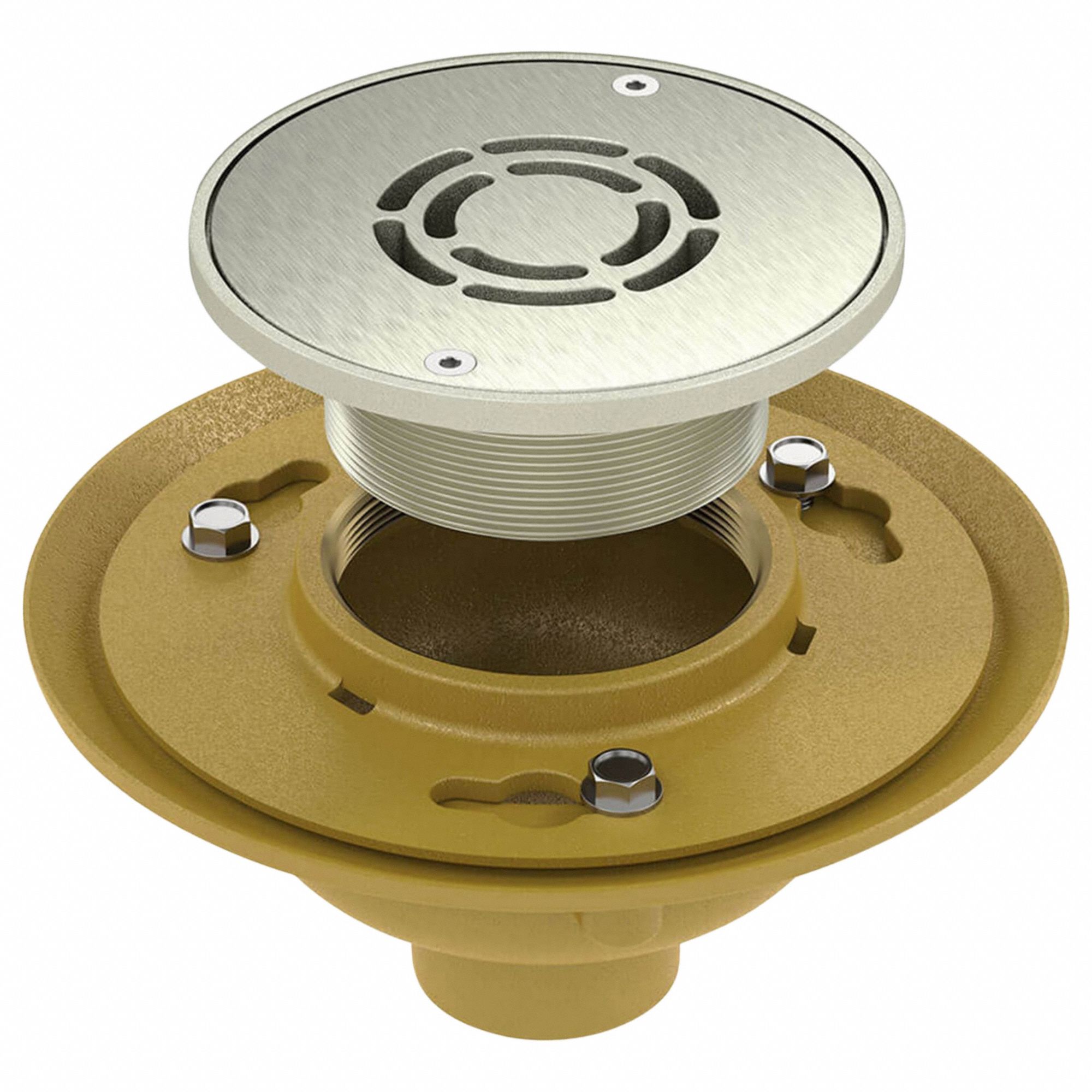 BESTCARE, 9 in Overall Dia, 6 1/4 in Overall Ht, Floor Drain - 53XU90 ...