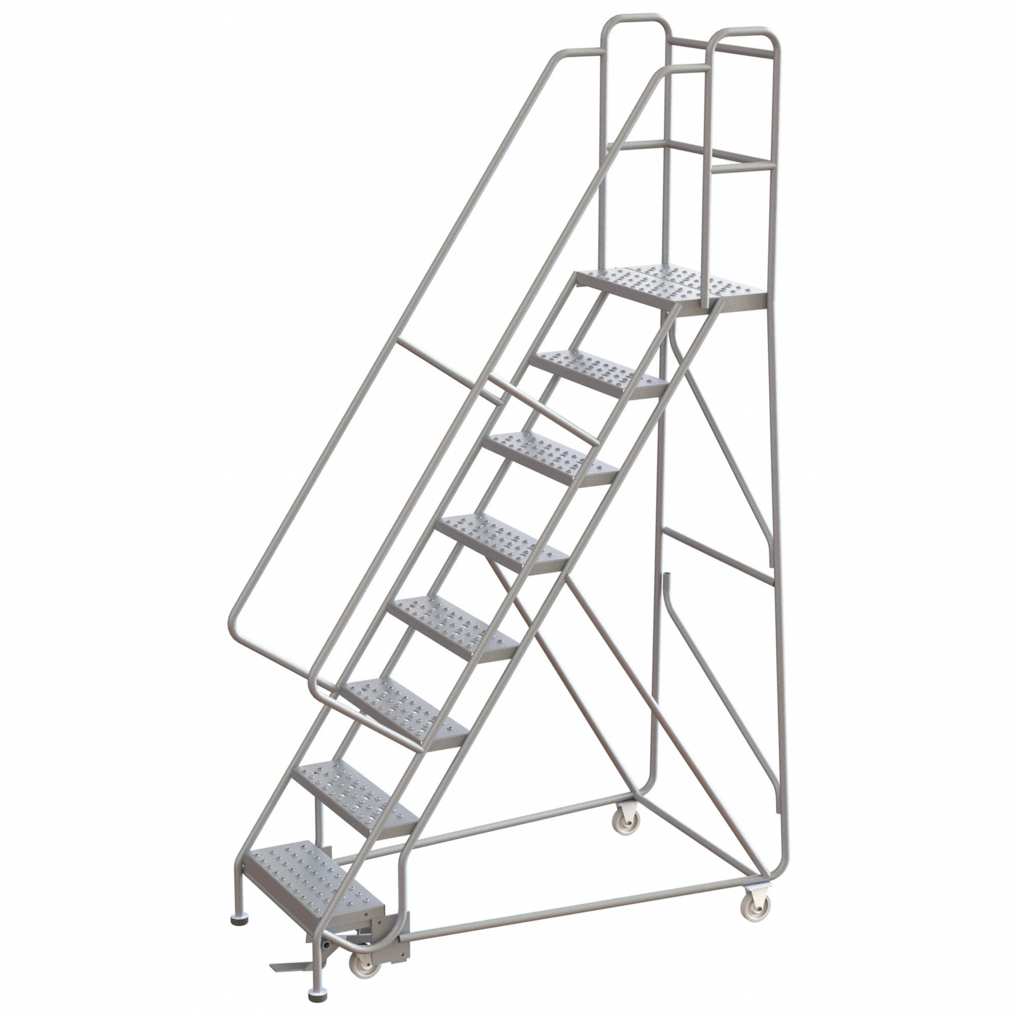 BALLYMORE, 6.7 ft Platform Ht, Assembled, Rolling Ladder - 799ZJ5 ...