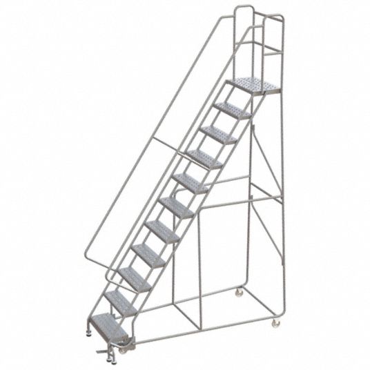 BALLYMORE, 9.2 ft Platform Ht, Assembled, Rolling Ladder - 799ZK1 ...
