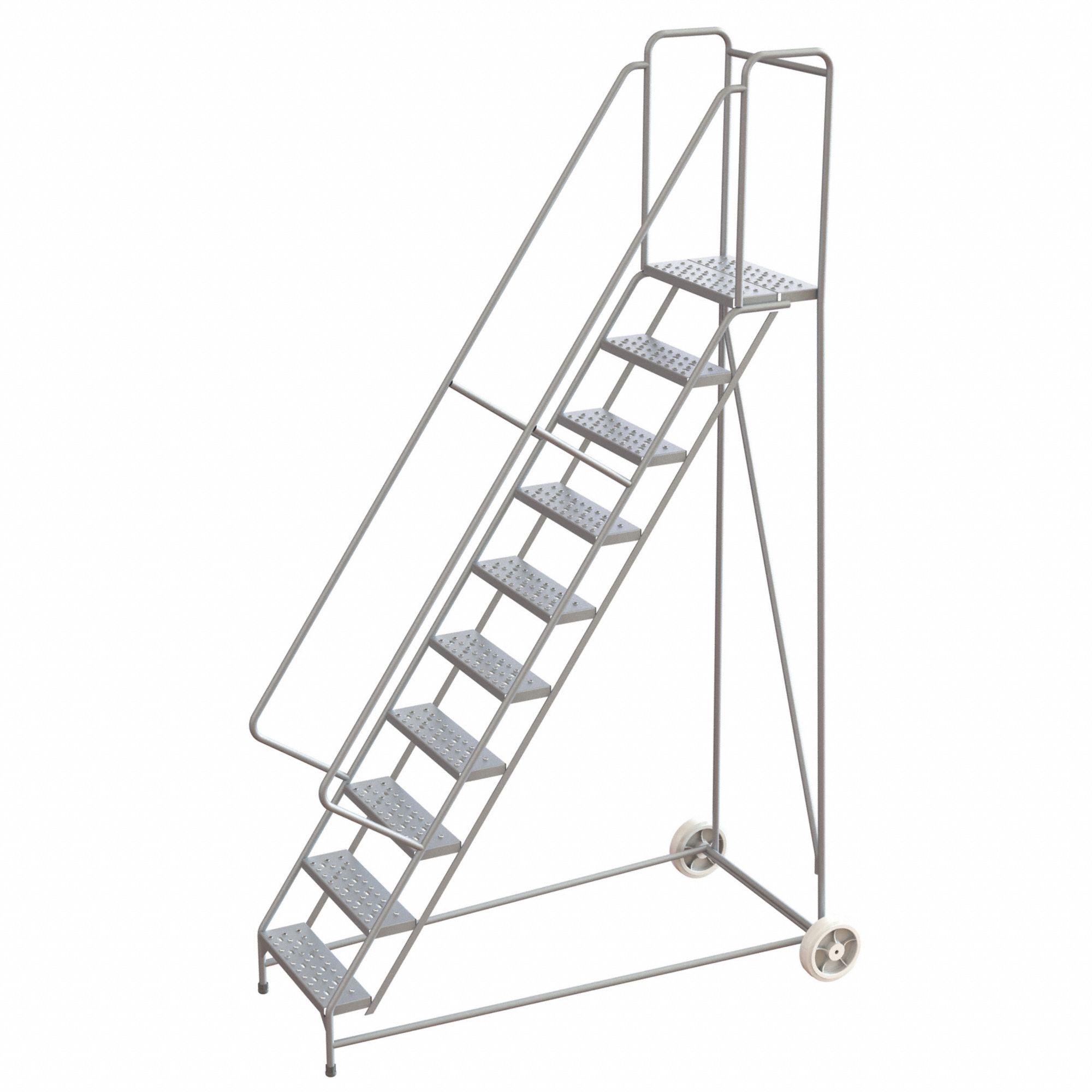 BALLYMORE, 8.3 ft Platform Ht, Assembled, Wheelbarrow Ladder - 799ZK8 ...