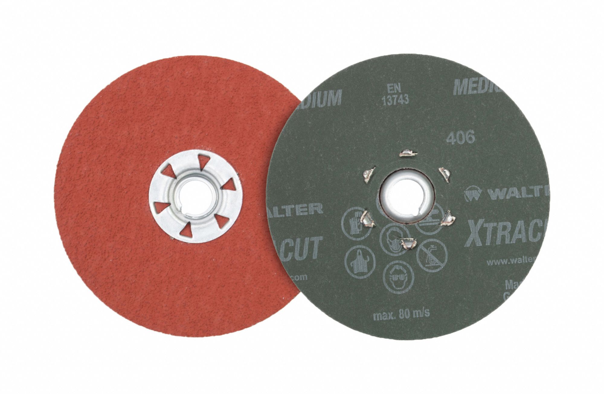 WALTER SURFACE TECHNOLOGIES SANDING DISC 4-1/2" GRIT MED - Quick Change ...
