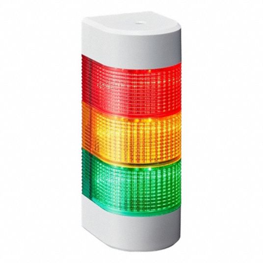 PATLITE, 3 Tier, No Sounder Tier, Wall Mount Signal Tower - 827AN4|WME ...