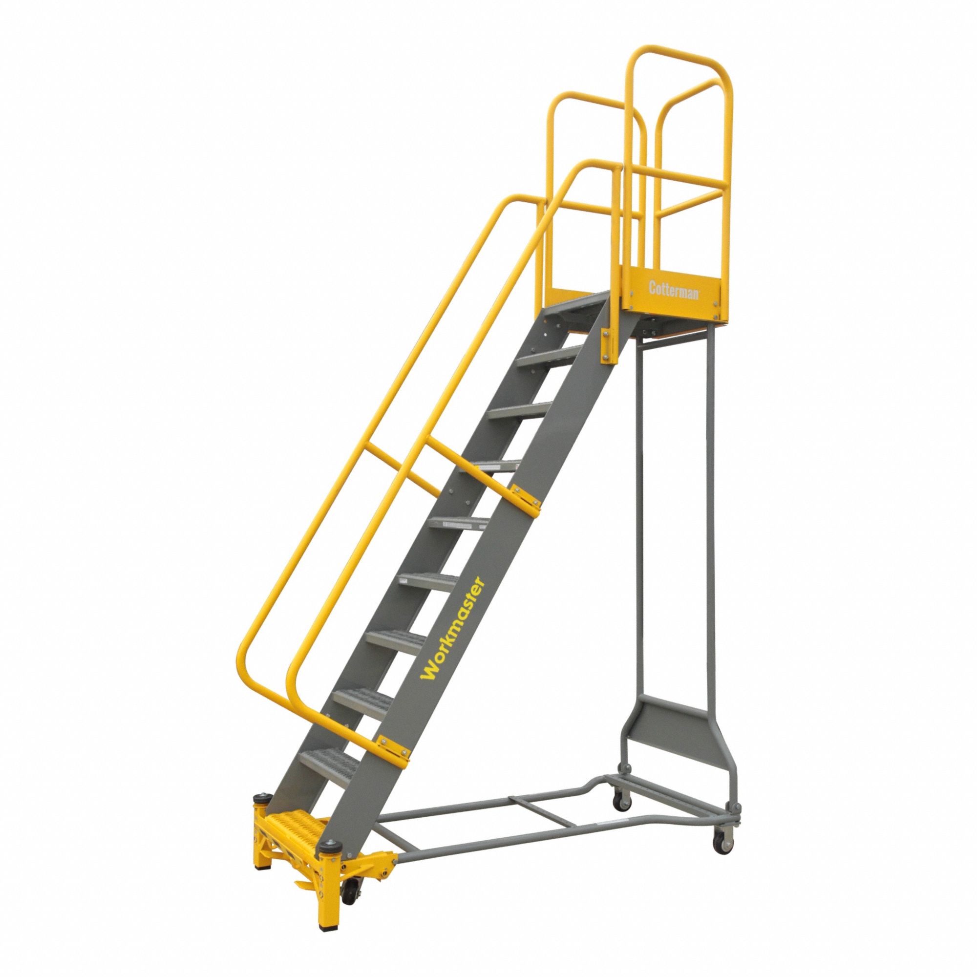 COTTERMAN, 12.5 ft Platform Ht, Partially Assembled, Rolling Ladder ...