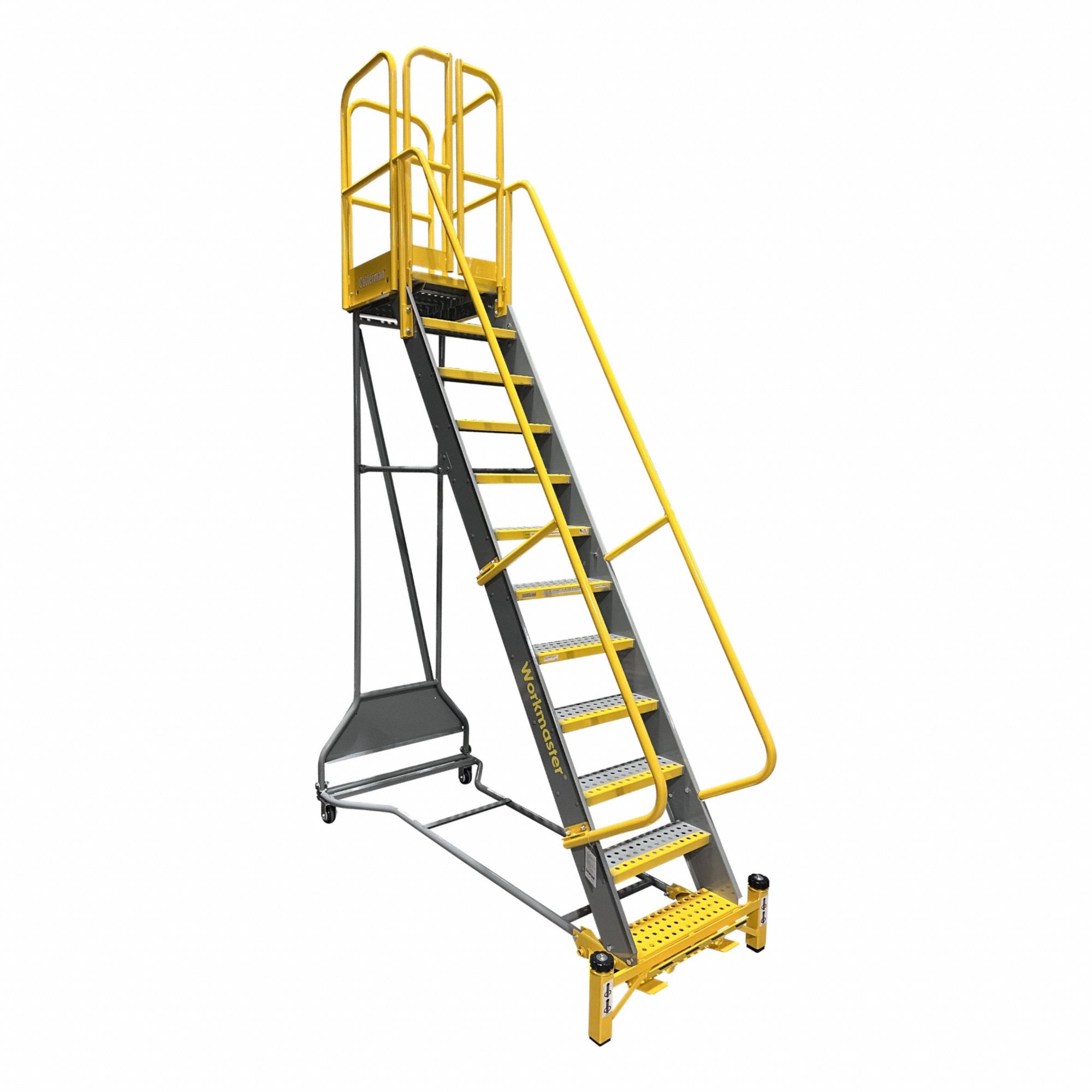 COTTERMAN, 12.5 ft Platform Ht, Partially Assembled, Rolling Ladder ...