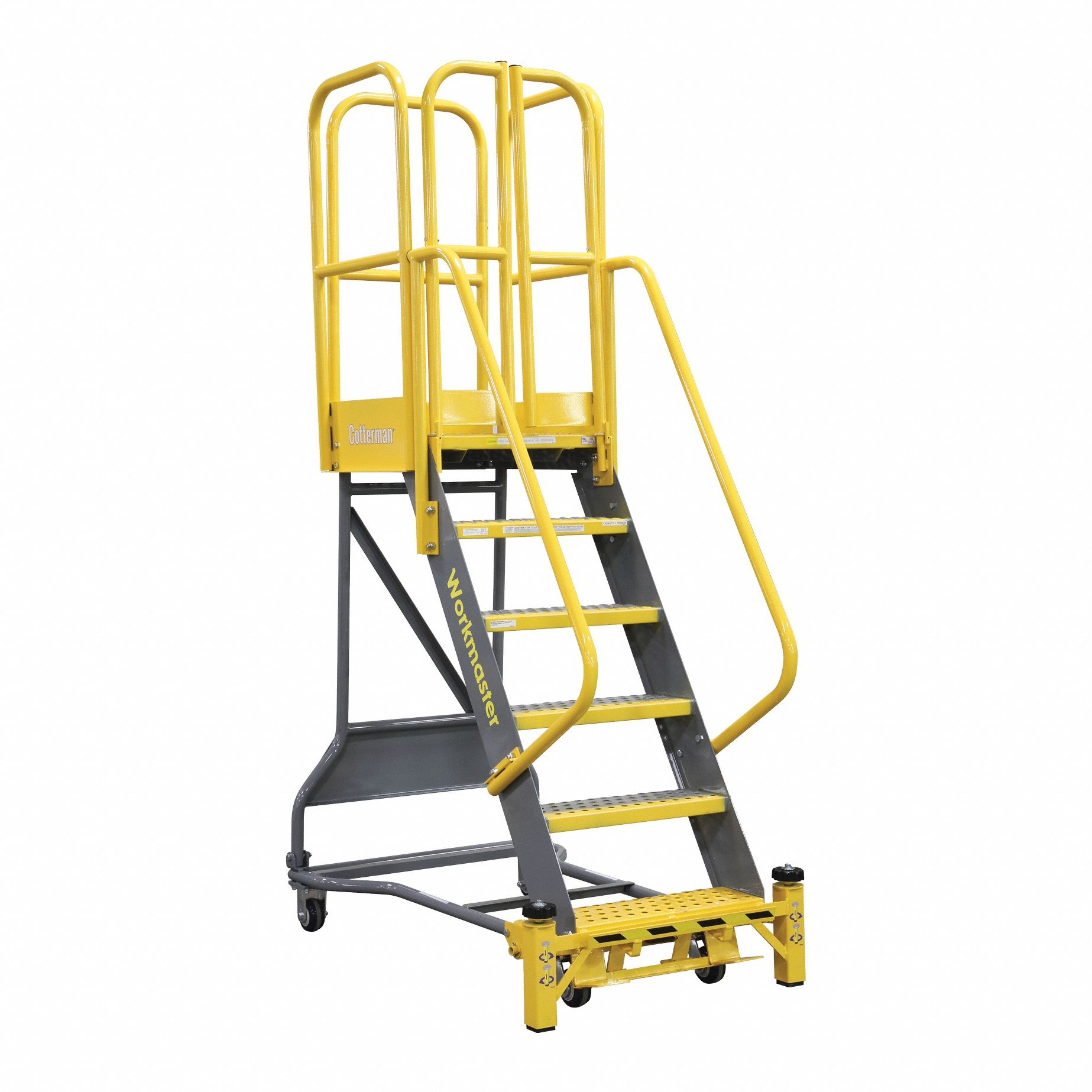 COTTERMAN, 7.5 ft Platform Ht, Partially Assembled, Rolling Ladder - 824WP8|WMX09R37A6FGP3 ...