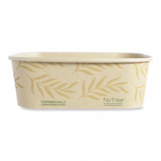 WORLD CENTRIC, Tan, Base Container, Carry-Out Food Container - 825NP8 ...