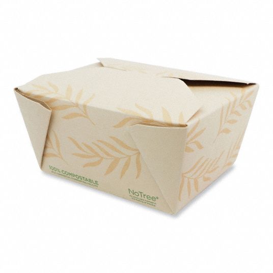 WORLD CENTRIC, Tan, Box Container, Carry-Out Food Container - 825NT3|TO ...