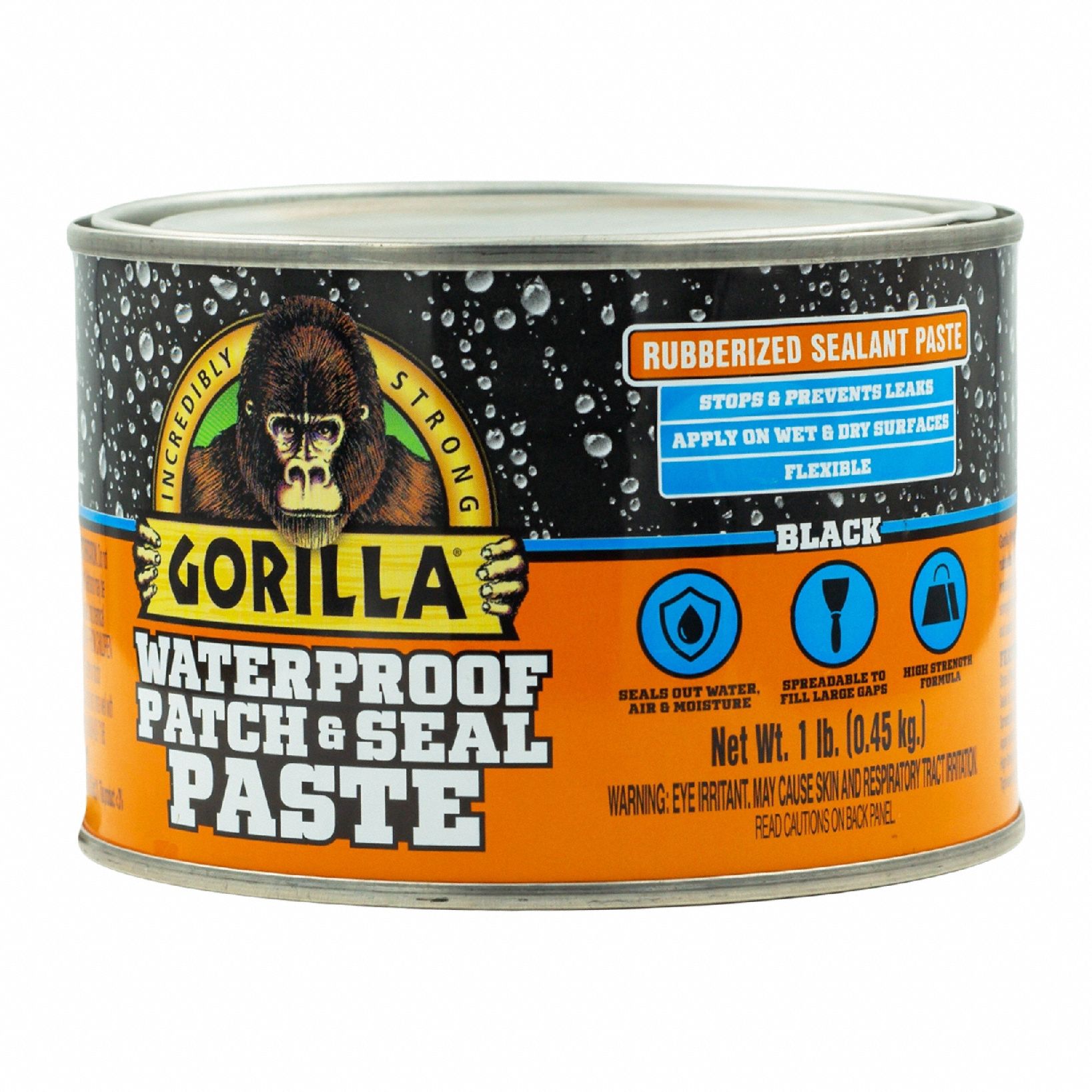 GORILLA, Waterproof Patch & Seal Paste, Black, Sealant - 878YG1|109404 ...