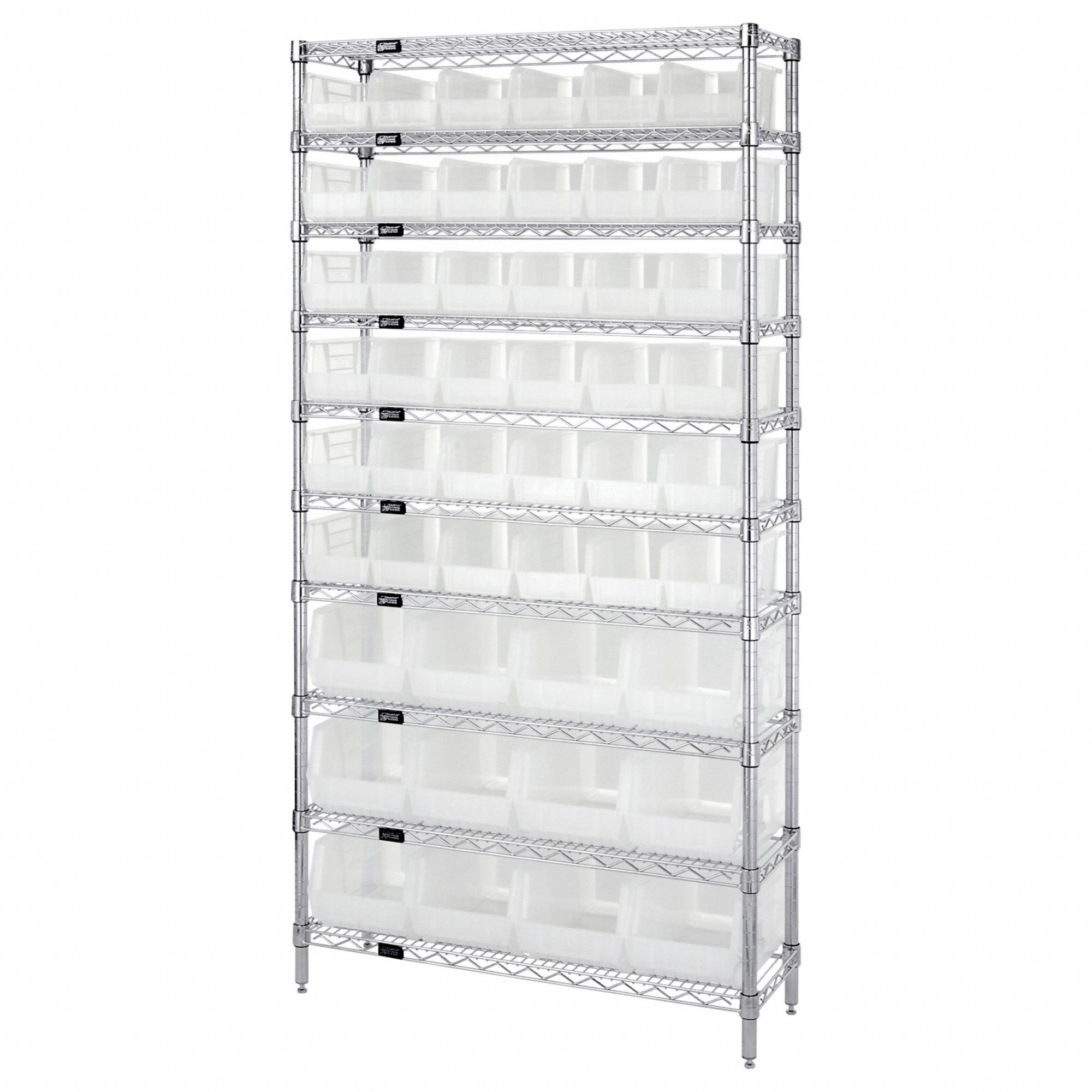 QUANTUM STORAGE SYSTEMS, 36 in x 14 in x 74 in, 1 Sided, Shelving Unit ...