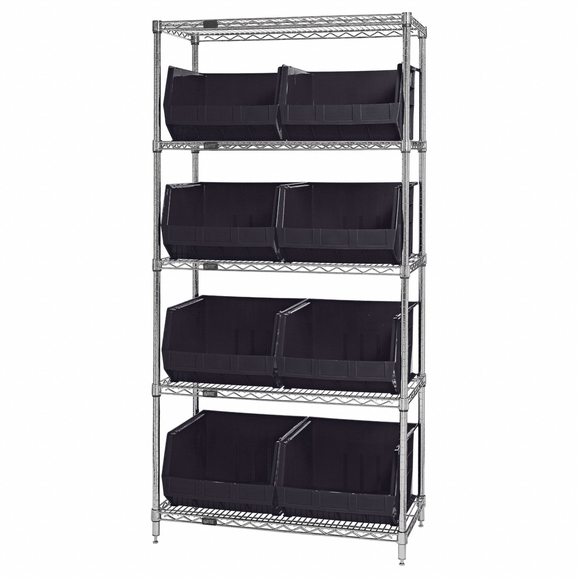 QUANTUM STORAGE SYSTEMS, 36 in x 18 in x 74 in, 1 Sided, Shelving Unit ...