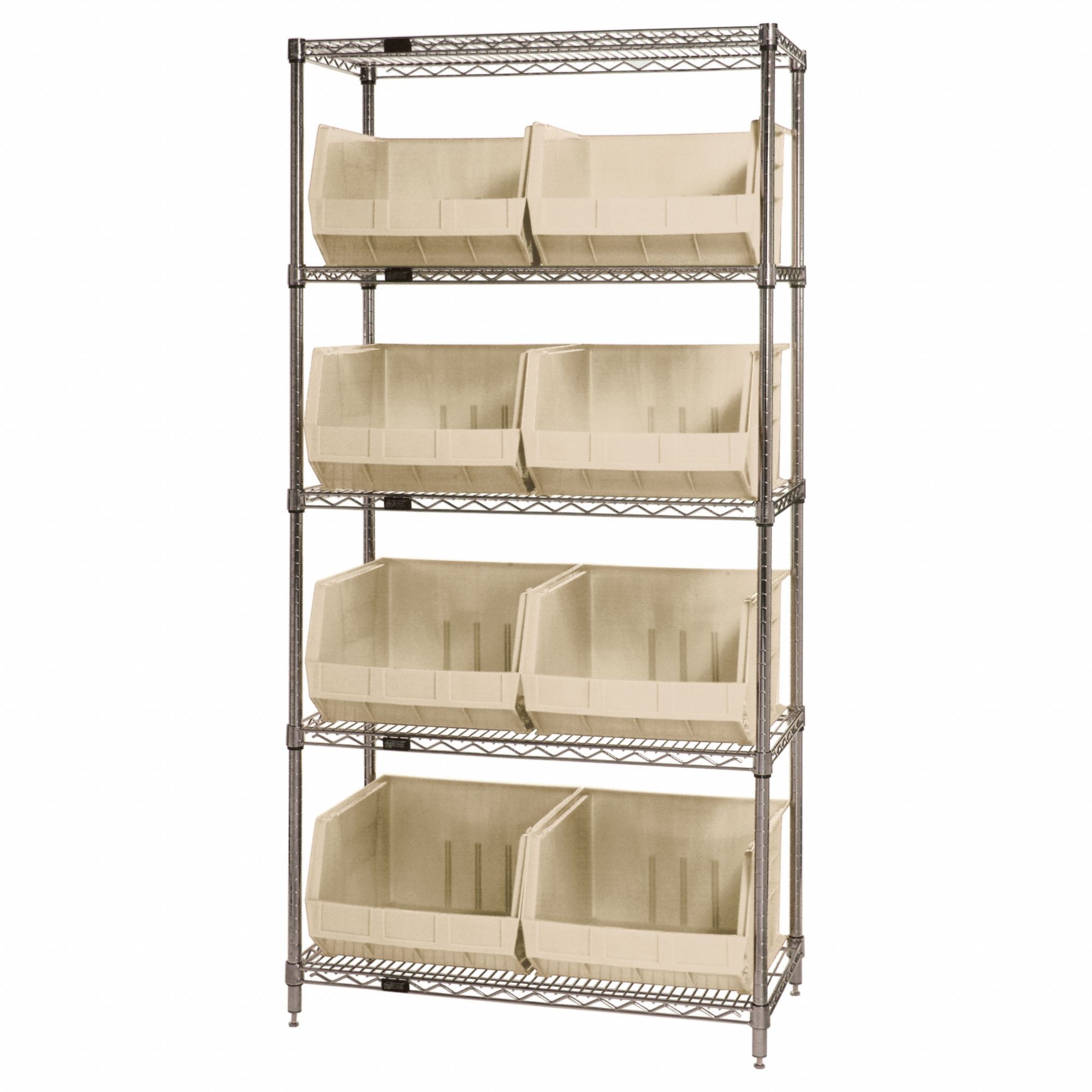 QUANTUM STORAGE SYSTEMS, 36 in x 18 in x 74 in, 1 Sided, Shelving Unit ...