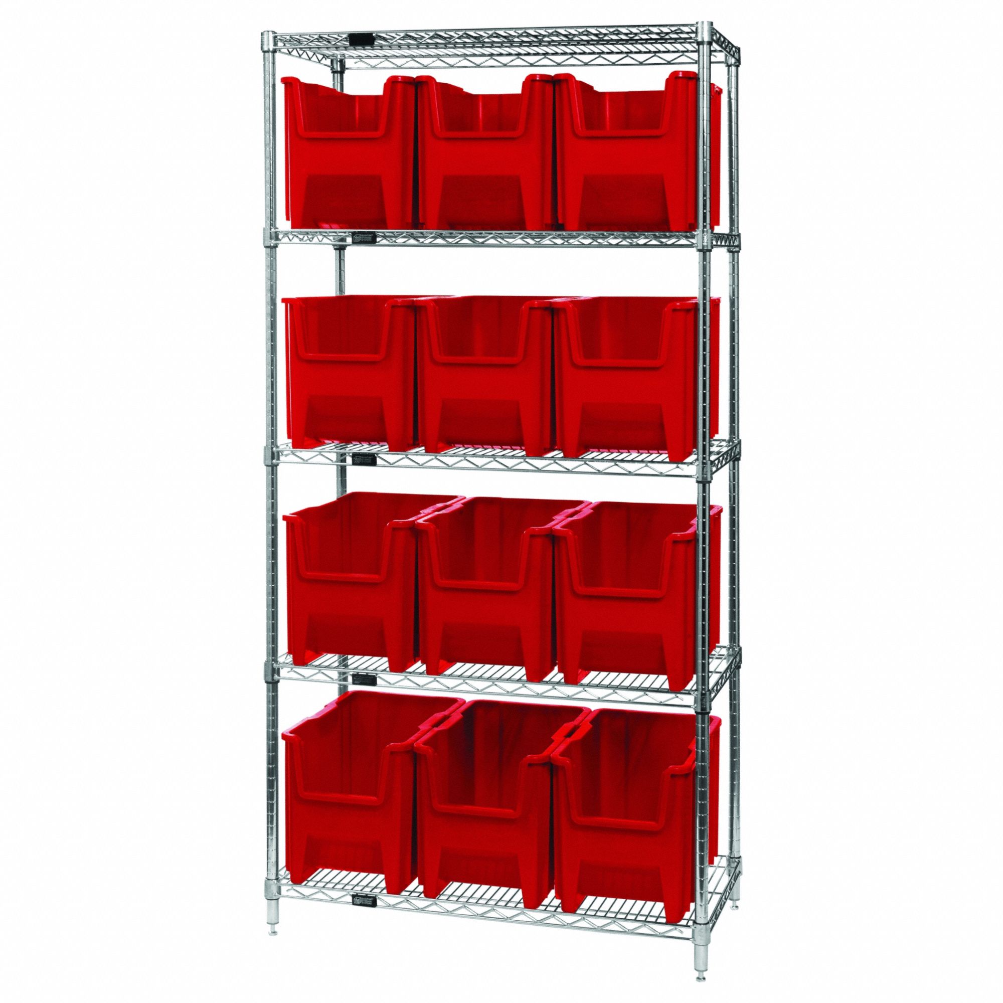 QUANTUM STORAGE SYSTEMS, 36 in x 18 in x 74 in, 1 Sided, Shelving Unit ...