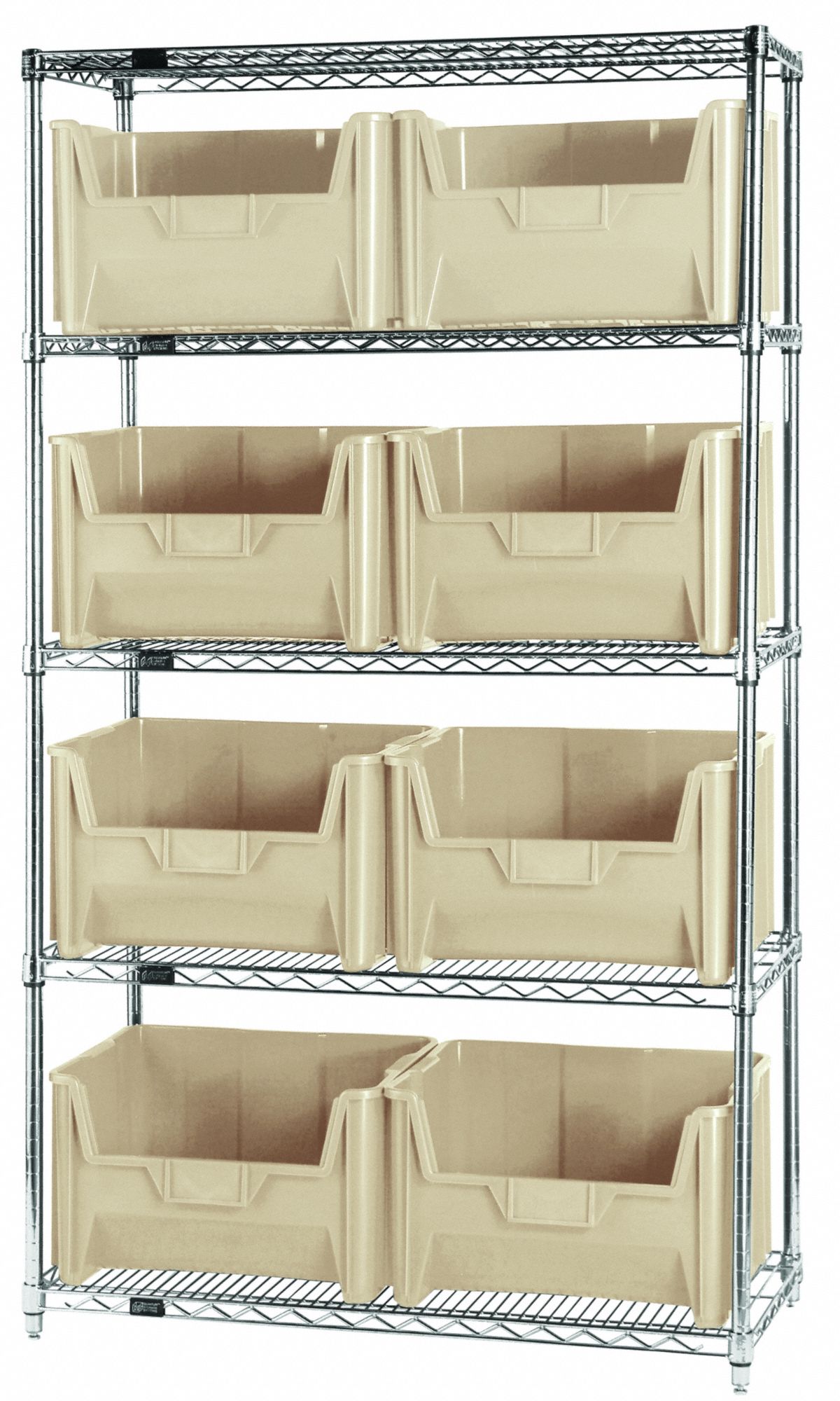 QUANTUM STORAGE SYSTEMS, 18 in x 42 in x 74 in, 1 Sided, Shelving Unit ...