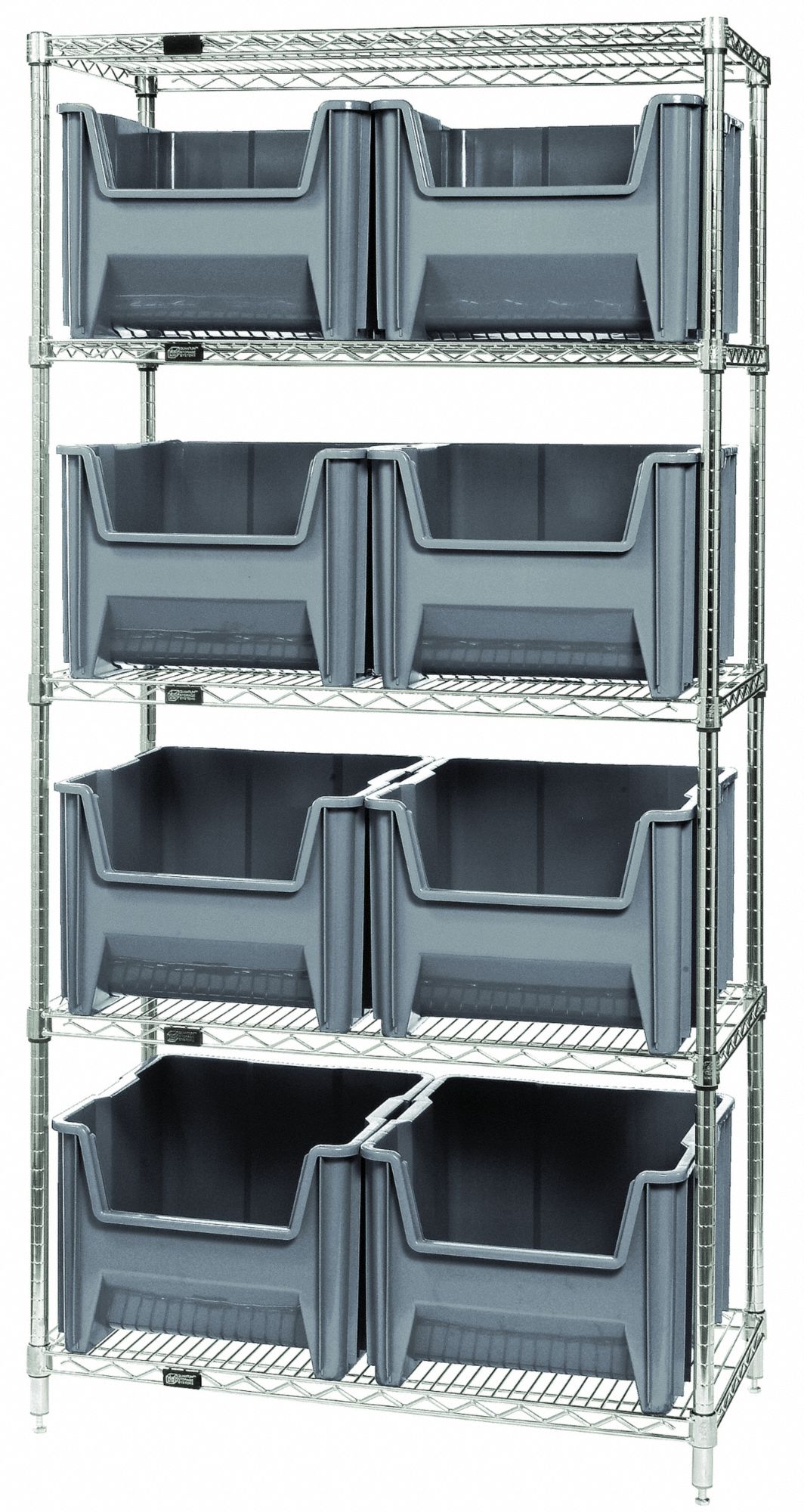 QUANTUM STORAGE SYSTEMS, 36 in x 18 in x 74 in, 1 Sided, Shelving Unit ...