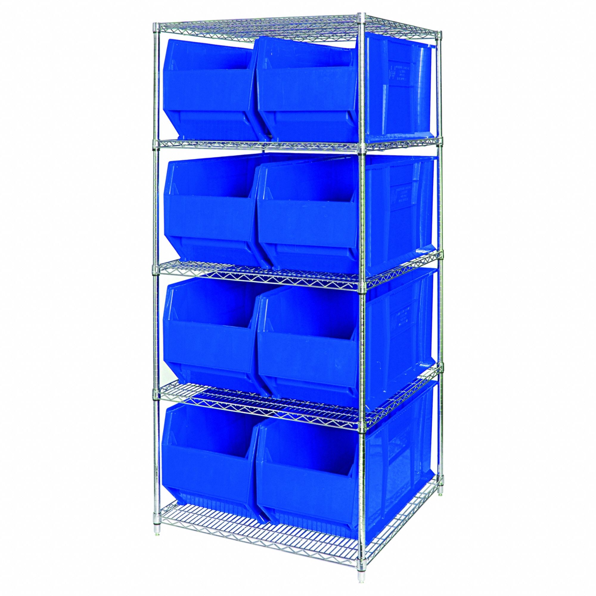 QUANTUM STORAGE SYSTEMS, 36 in x 36 in x 86 in, 1 Sided, Shelving Unit ...