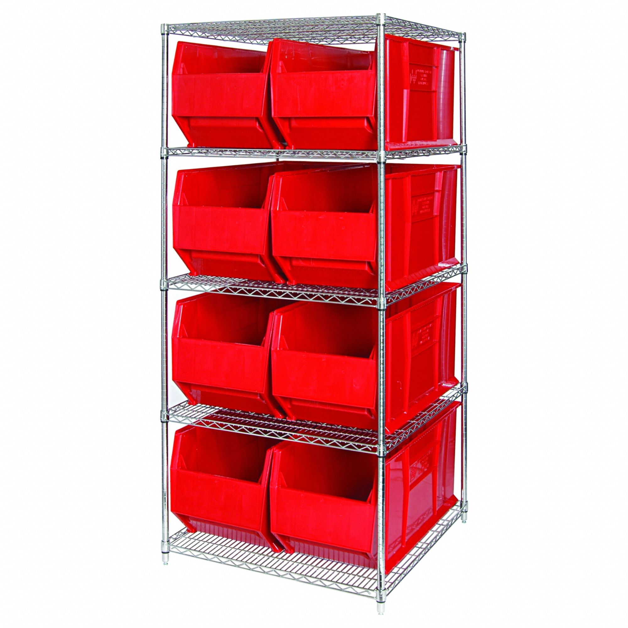 QUANTUM STORAGE SYSTEMS, 36 in x 36 in x 86 in, 1 Sided, Shelving Unit ...