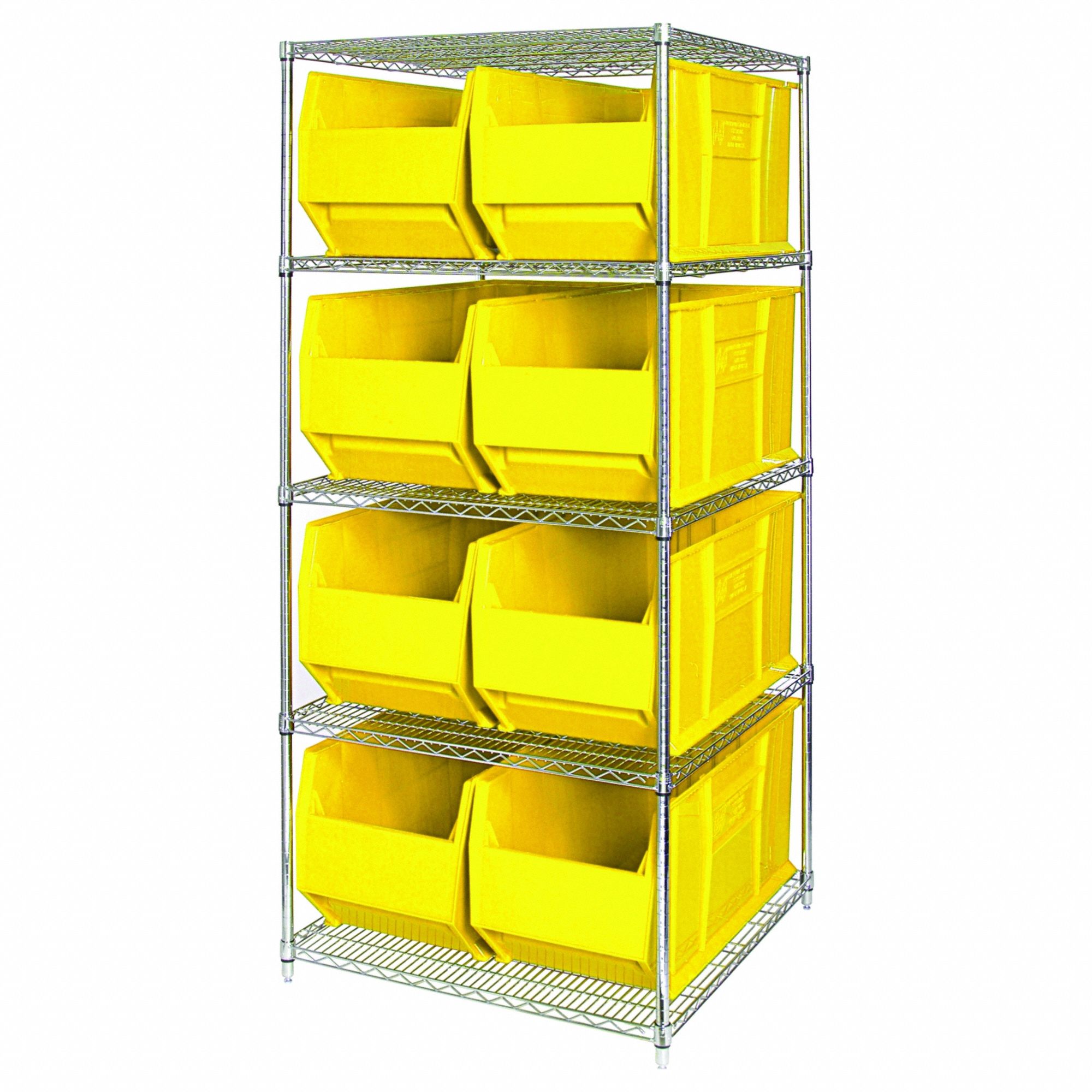 QUANTUM STORAGE SYSTEMS, 36 in x 36 in x 86 in, 1 Sided, Shelving Unit ...