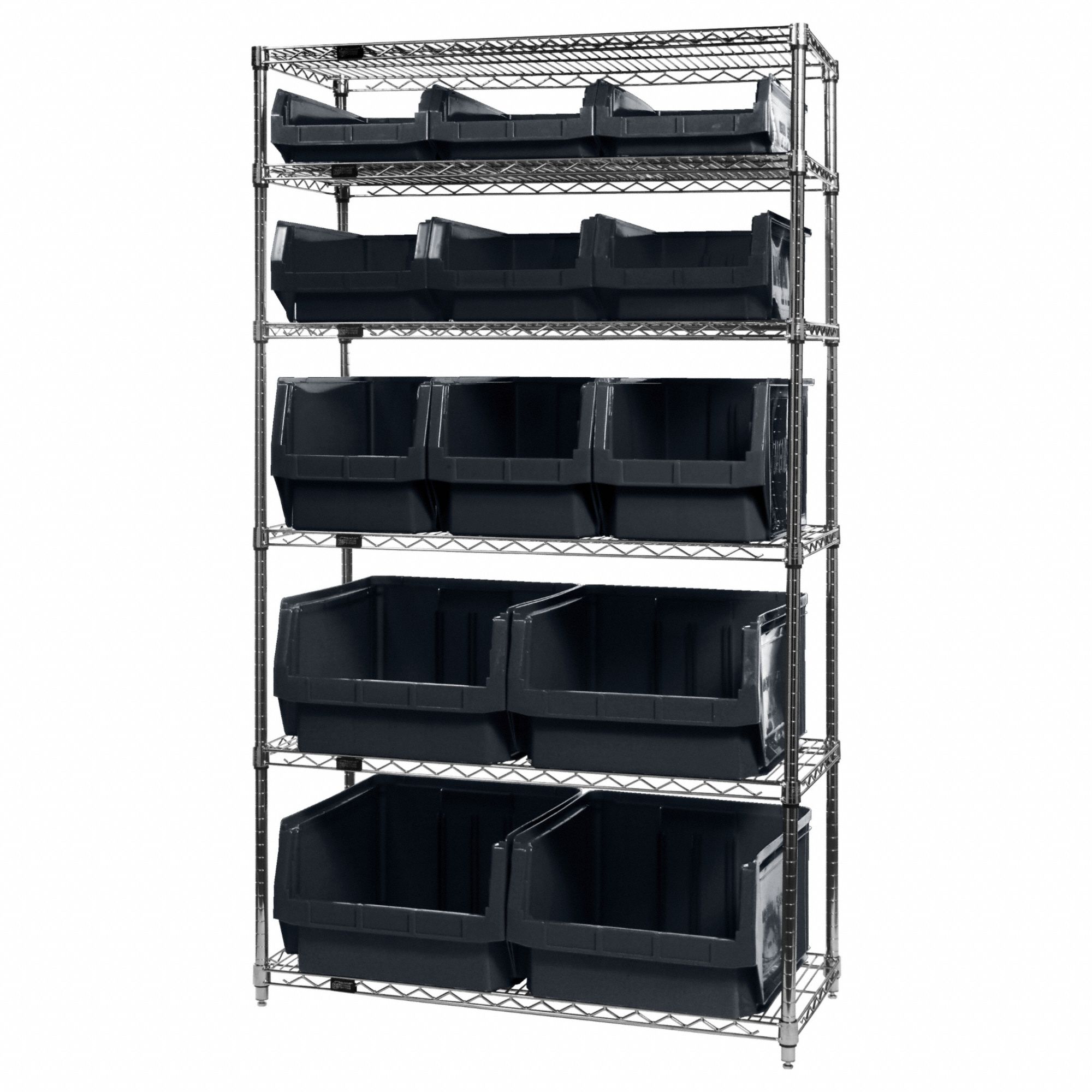 QUANTUM STORAGE SYSTEMS, 42 in x 18 in x 74 in, 1 Sided, Shelving Unit ...