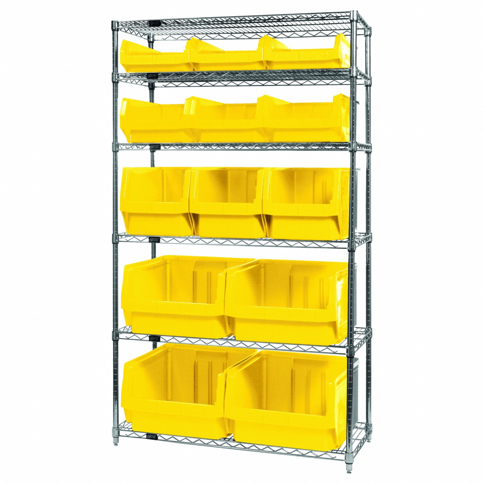 QUANTUM STORAGE SYSTEMS, 42 in x 18 in x 74 in, 1 Sided, Shelving Unit ...