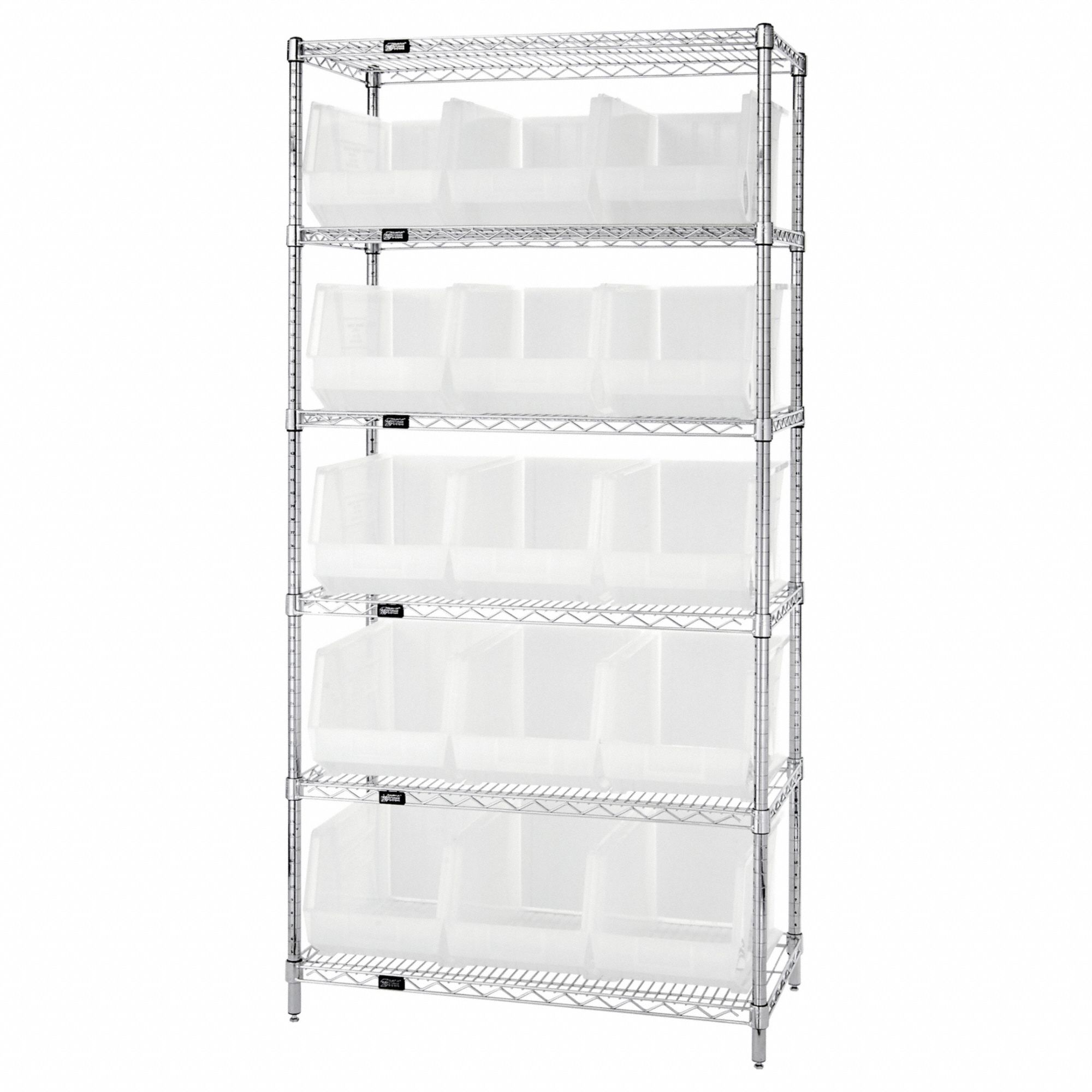 QUANTUM STORAGE SYSTEMS, 36 in x 18 in x 74 in, 1 Sided, Shelving Unit ...